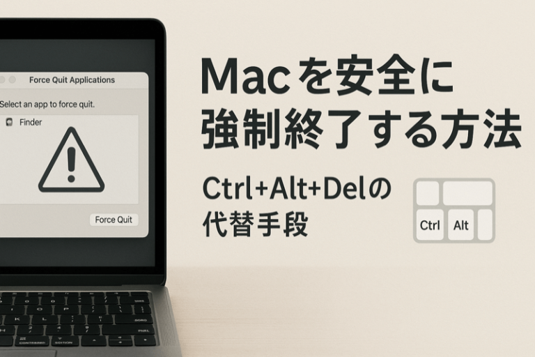 Macを安全に強制終了する方法｜Ctrl+Alt+Delの代替はCmd+Option+Esc
